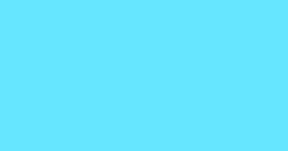 Sample of HTML color code #66e6ff
